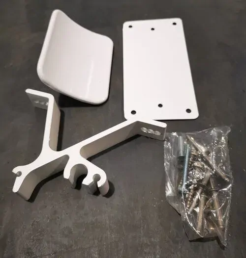 Carefree Awning Support Cradle With Rafter Mount Bracket. R00483WHT